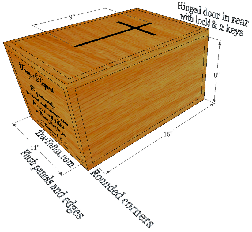 Wooden Prayer box (Base price shown) – TreeToBox