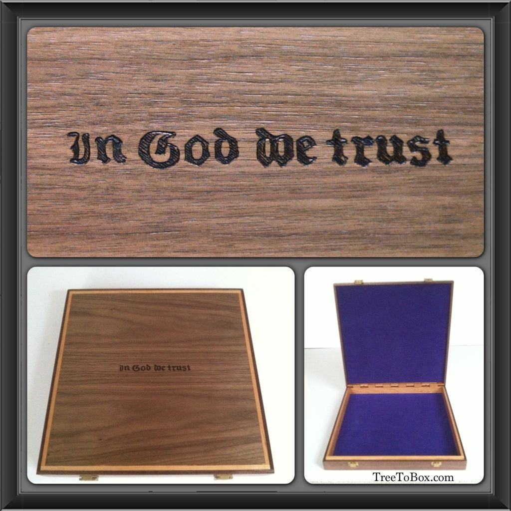 Custom wooden Bible box (Base price shown) – TreeToBox